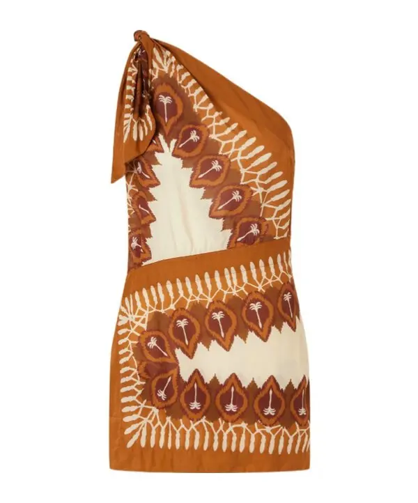 Johanna Ortiz Printed Cotton-voile Mini Dress