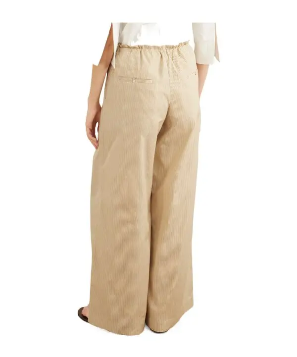 KALLMEYER Wesley Striped Cotton-taffeta Wide-leg Pants