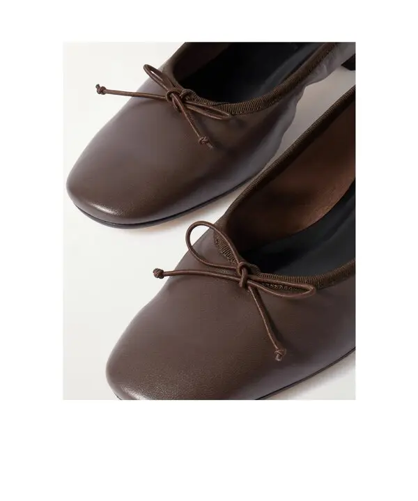 AeydĒ Bow-detailed Leather Pumps