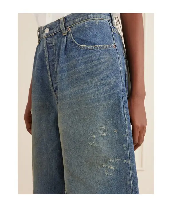 SSSTEIN Distressed Denim Shorts