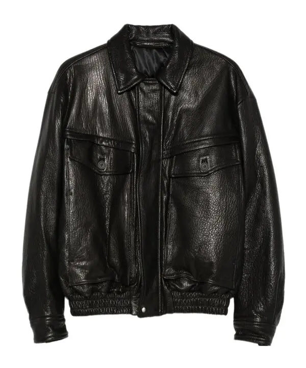 SALVATORE SANTORO Grainy Leather Jacket