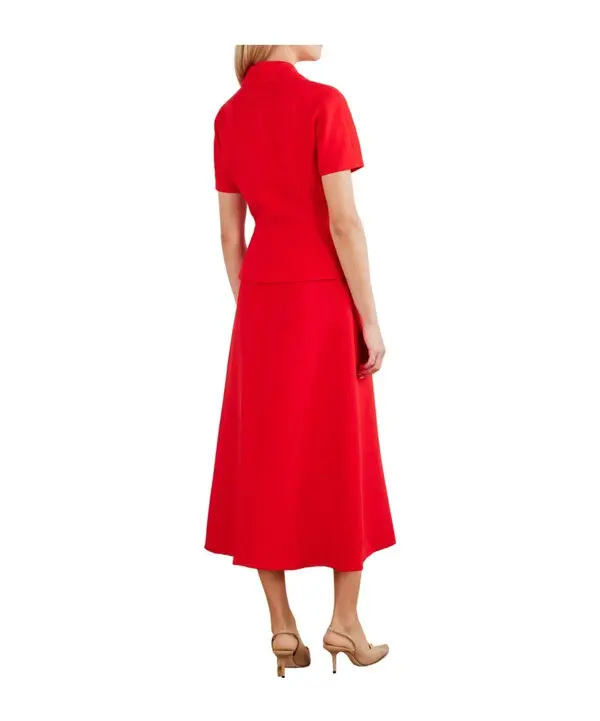 EMILIA WICKSTEAD Wool-crepe Midi Dress
