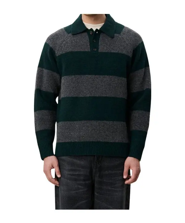 LES DEUX Striped Knit Top
