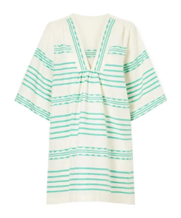 LEMLEM Striped Cotton Caftan