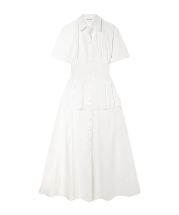 Rosie Assoulin Cotton-poplin Maxi Shirt Dress