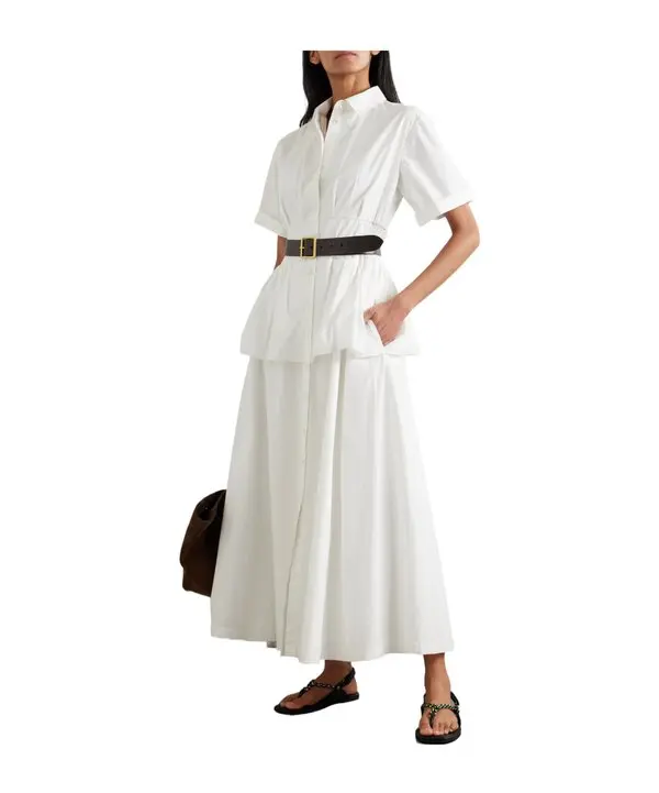 Rosie Assoulin Cotton-poplin Maxi Shirt Dress