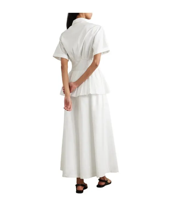 Rosie Assoulin Cotton-poplin Maxi Shirt Dress
