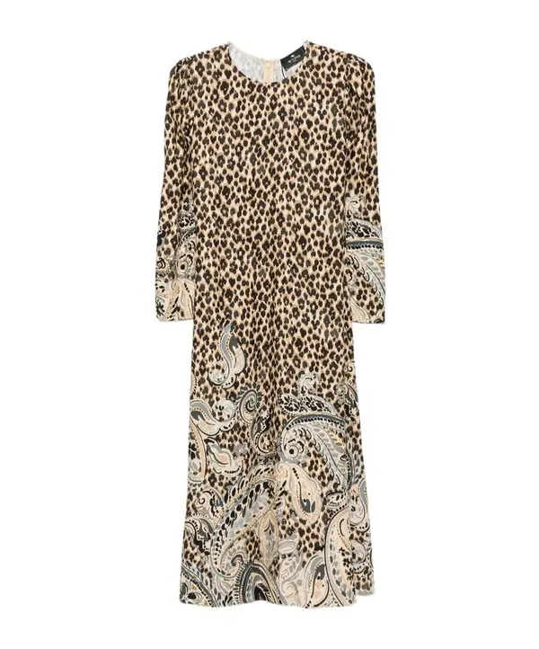 Etro Leopard-print Midi Dress - No