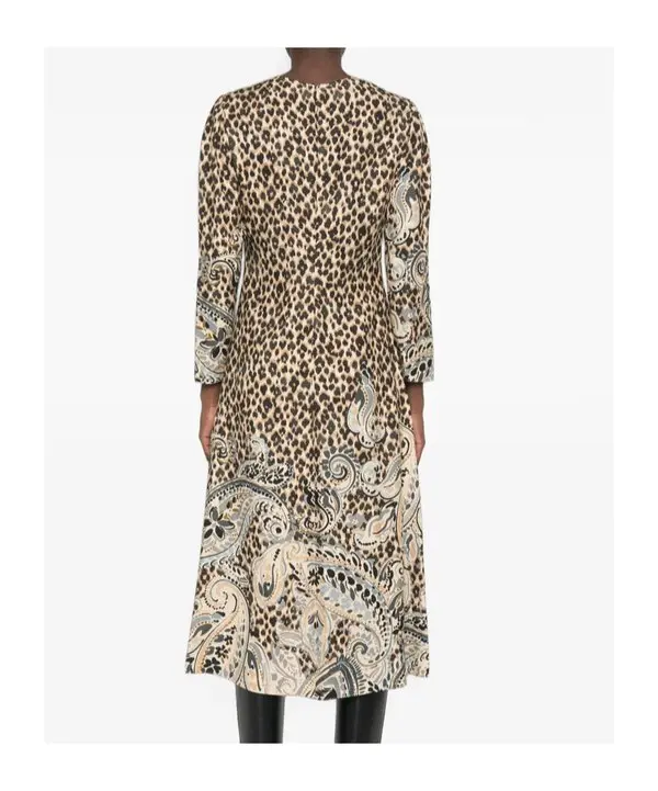 Etro Leopard-print Midi Dress - No