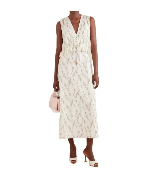Veronica Beard Floral-print Cotton And Silk-blend Maxi Dress