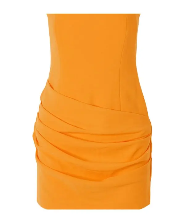 Alex Perry Strapless Draped Crepe Mini Dress - No