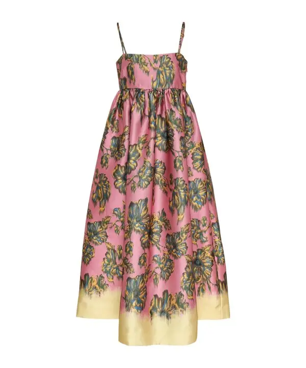 ALEMAIS Faye Floral Midi Dress - Multicolor