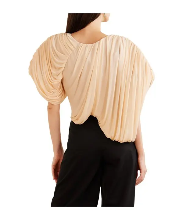 Maticevski Draped Chiffon Blouse
