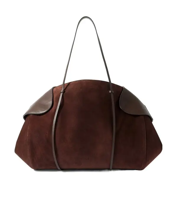 NEOUS Berenices Suede And Leather Shoulder Bag