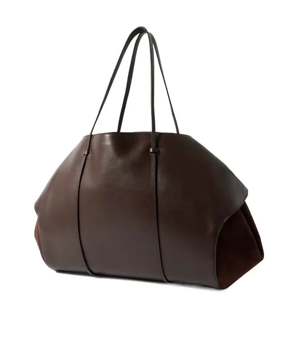 NEOUS Berenices Suede And Leather Shoulder Bag
