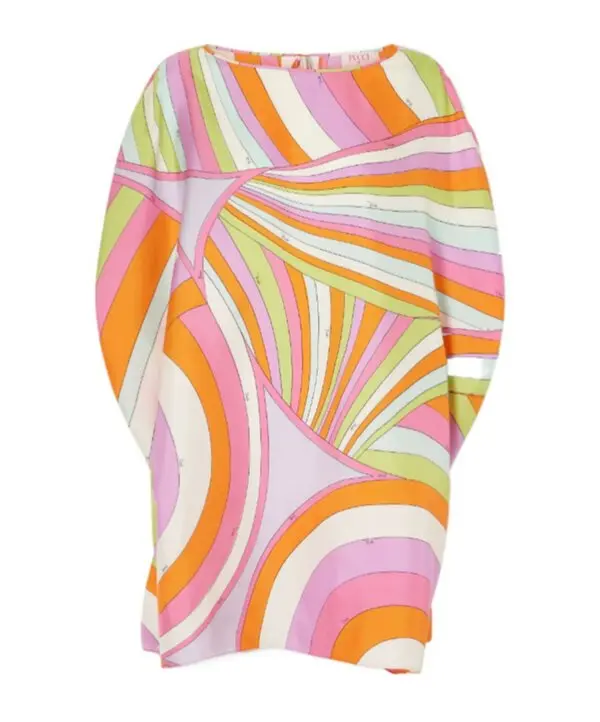 Emilio Pucci Printed Silk-twill Kaftan