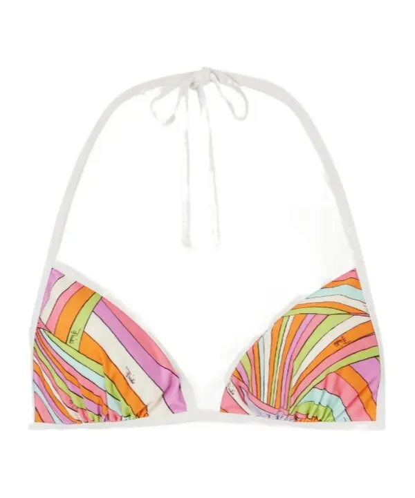 Emilio Pucci Printed Triangle Bikini Top