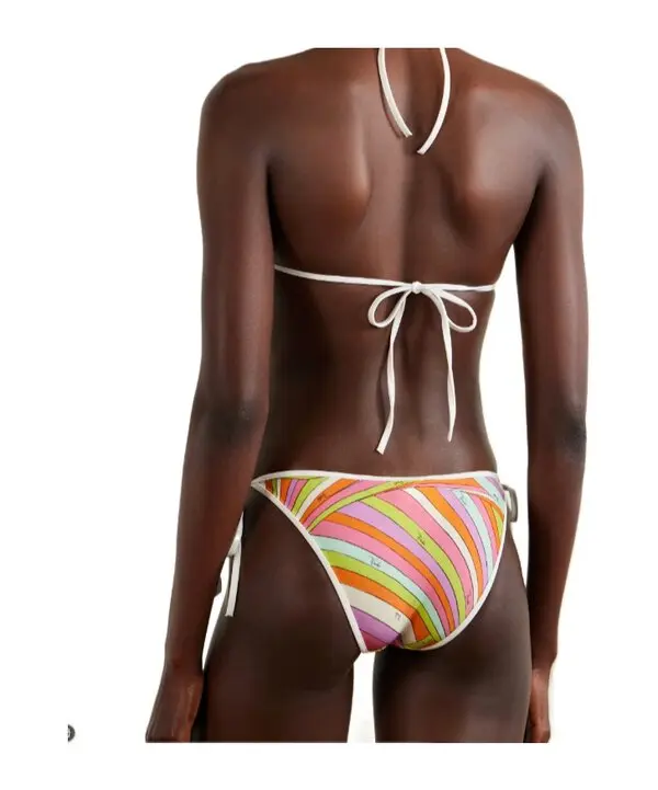 Emilio Pucci Printed Triangle Bikini Top