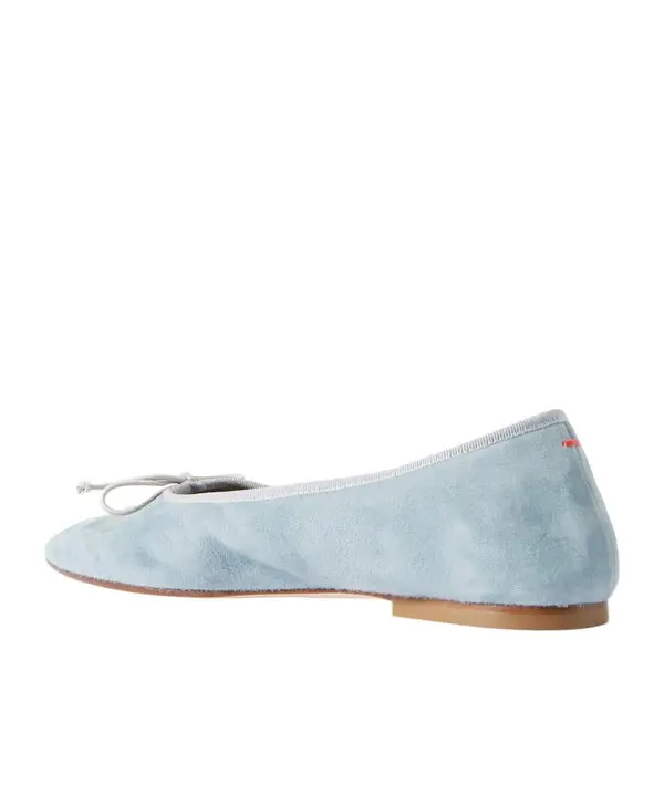 AeydĒ Bow-detailed Suede Ballet Flats - No
