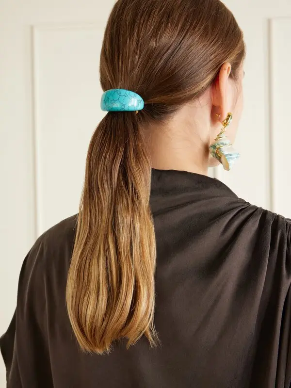 JENNIFER BEHR Winona Marble-effect Hair Tie