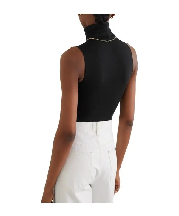 Wolford Stretch Modal-blend Turtleneck Thong Bodysuit