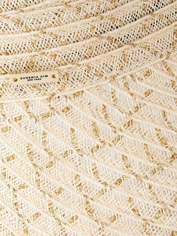 Eugenia Kim Metallic Hemp-blend Visor