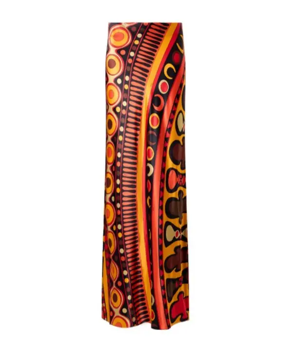 Emilio Pucci Printed Tulle Maxi Skirt