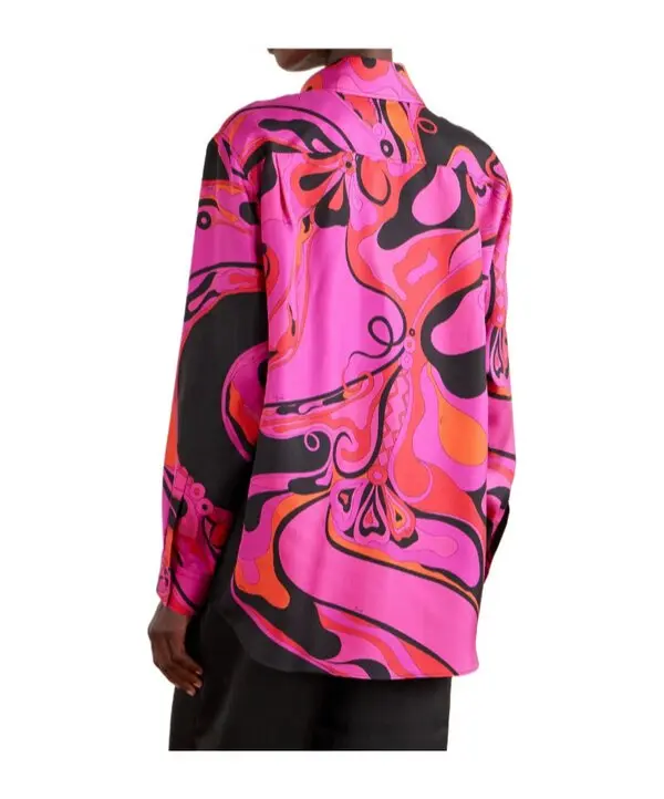 Emilio Pucci Printed Silk Twill Shirt