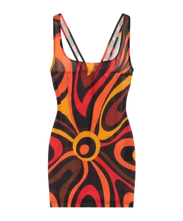 Emilio Pucci Printed Mesh Mini Dress