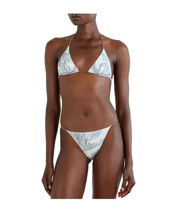 Emilio Pucci Printed Triangle Bikini Top