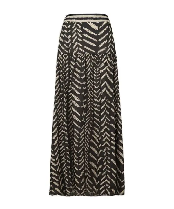 Johanna Ortiz Rituales Elasticated Waistband Skirt - Black