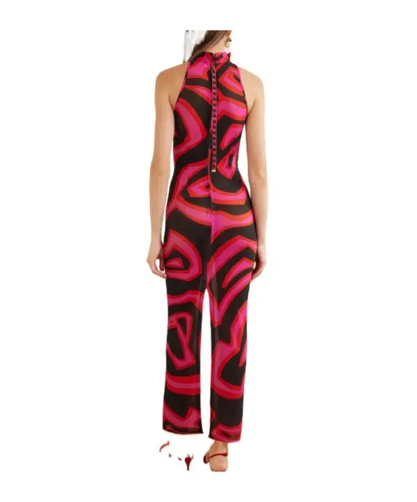 Emilio Pucci Printed Mesh Maxi Dress