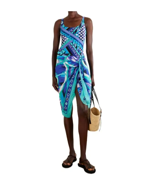 Emilio Pucci Printed Cotton-voile Pareo