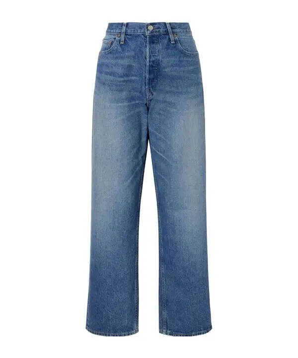 SSSTEIN High-rise Wide-leg Jeans - Blue