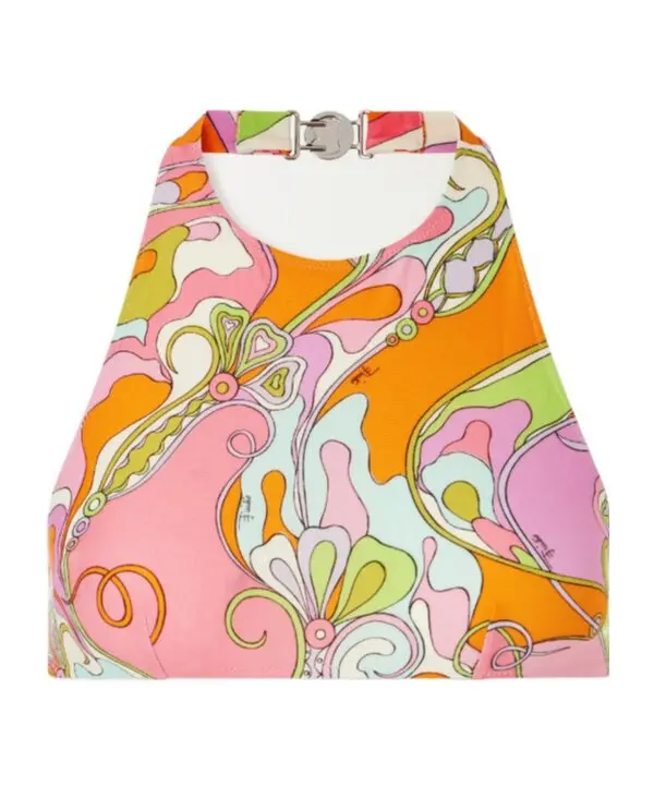 Emilio Pucci Printed Halterneck Bikini