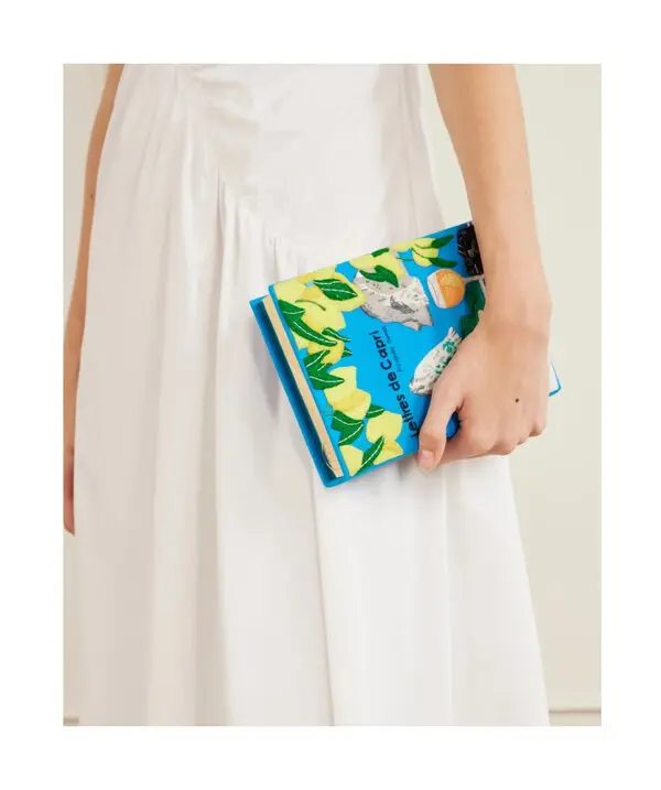 OLYMPIA LE-TAN Embroidered Canvas Clutch