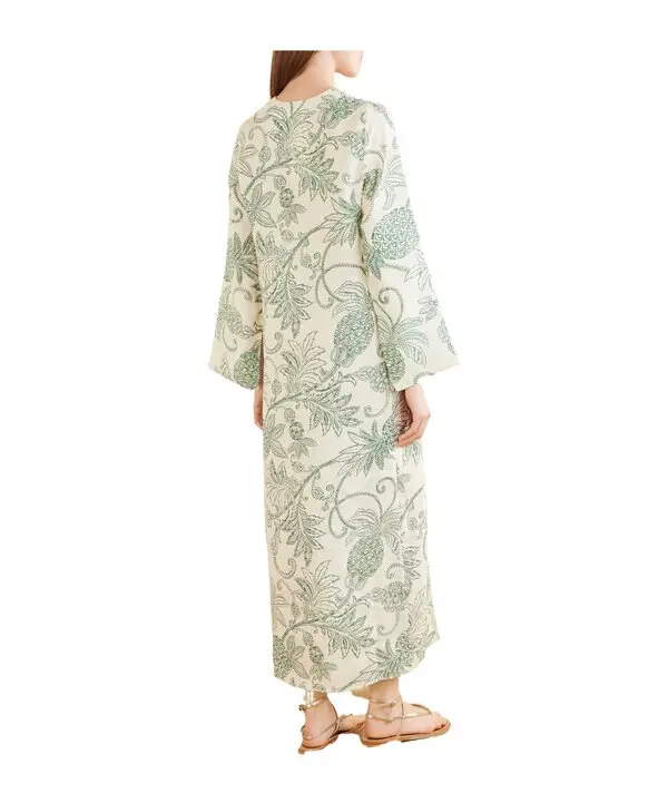 LEMLEM Printed Linen Maxi Dress