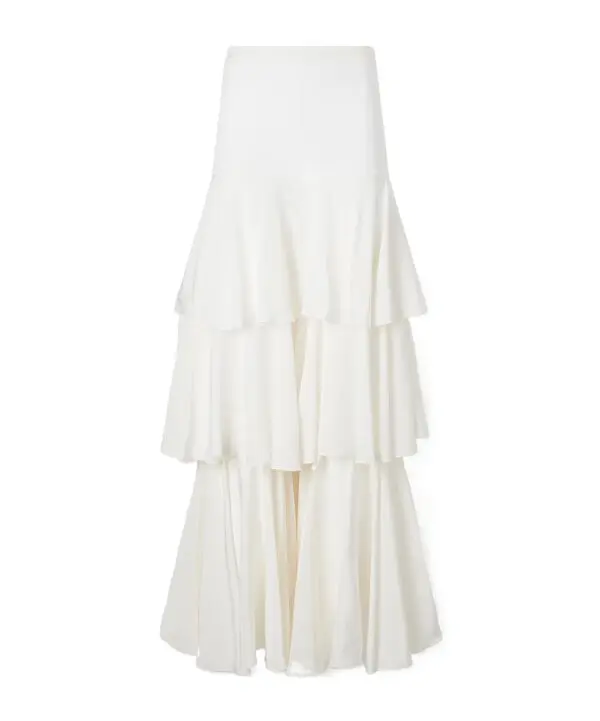 Sharon Wauchob Ruffled Silk Wide-leg Pants