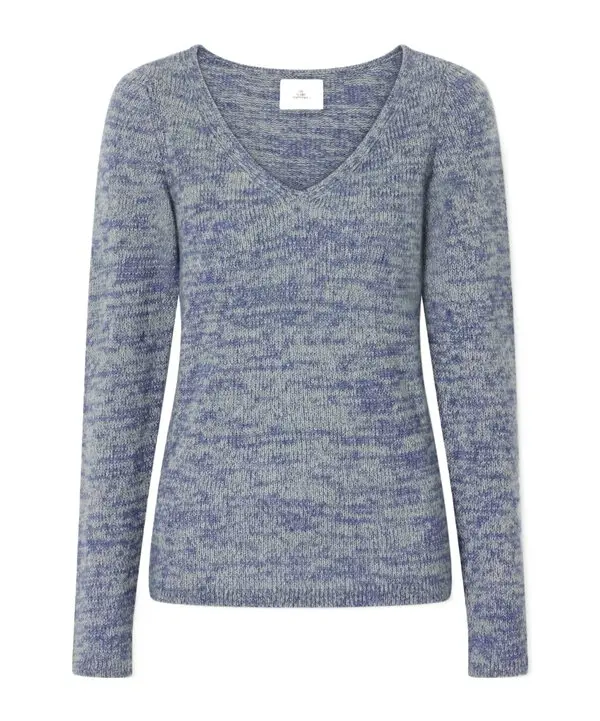 THE ELDER STATESMAN V-neck Cashmere And Silk-blend Sweater