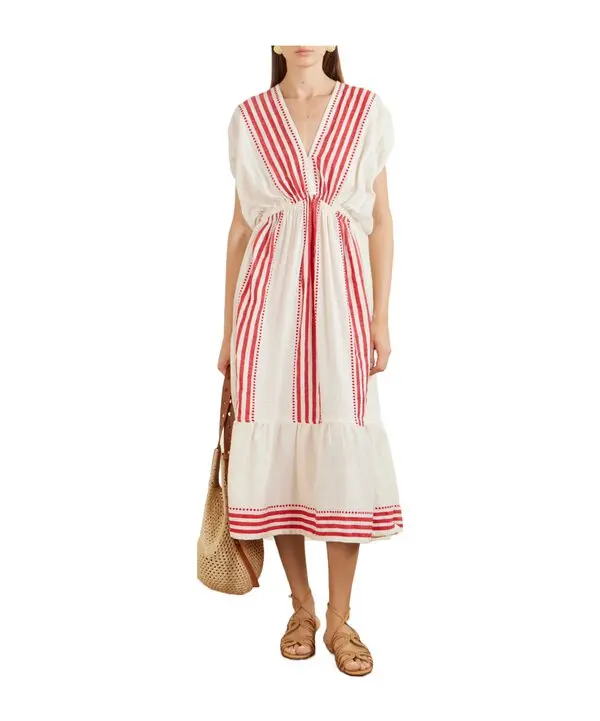 LEMLEM Cotton-gauze Midi Dress