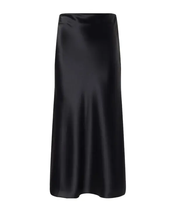 Galvan Valetta Satin Midi Skirt