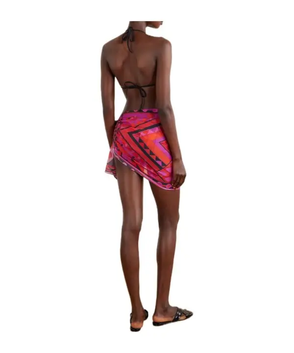 Emilio Pucci Printed Self-tie Cotton Pareo