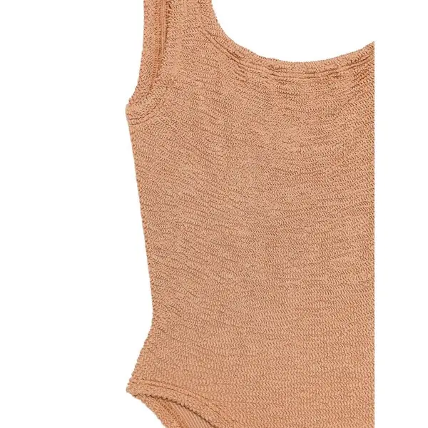 Hunza G Sleeveless One-piece Swimsuit - Metallic Cocoa