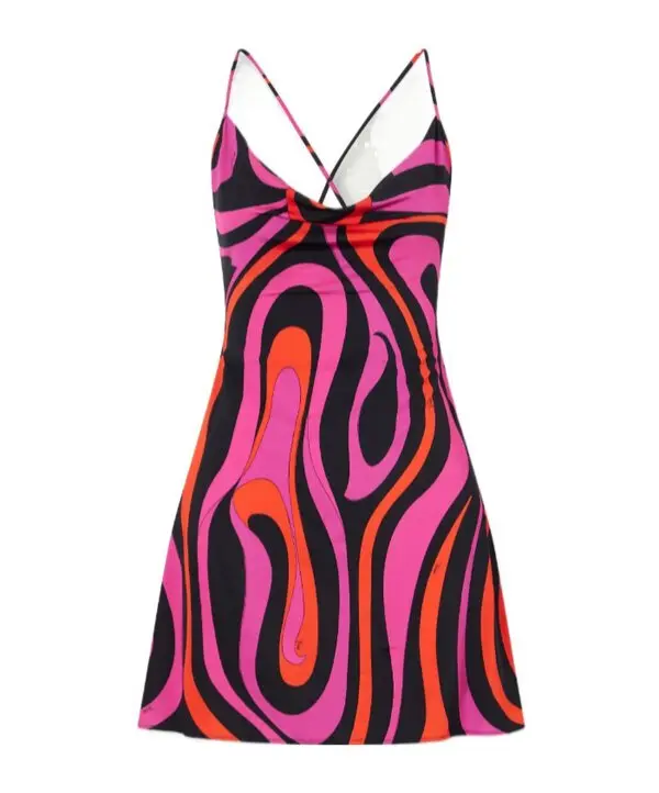 Emilio Pucci Printed Stretch-jersey Mini Dress