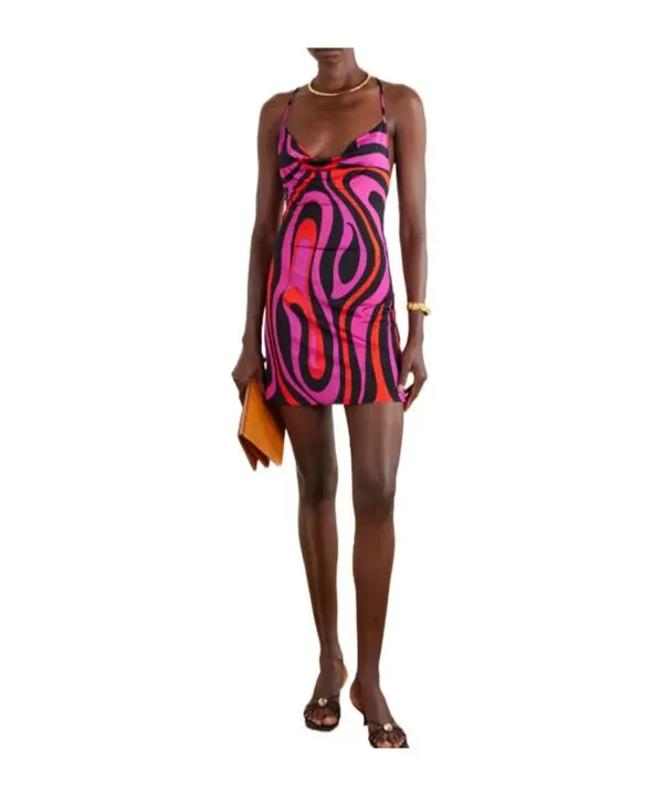 Emilio Pucci Printed Stretch-jersey Mini Dress
