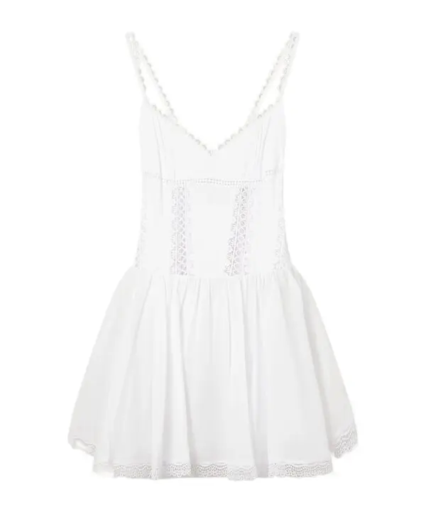 Charo Ruiz Ibiza Gardenia Guipure-lace Panelled Dress