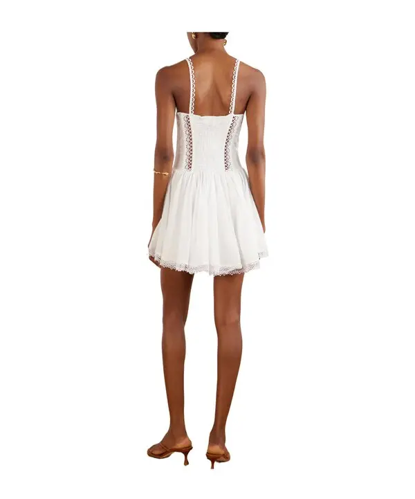Charo Ruiz Ibiza Gardenia Guipure-lace Panelled Dress