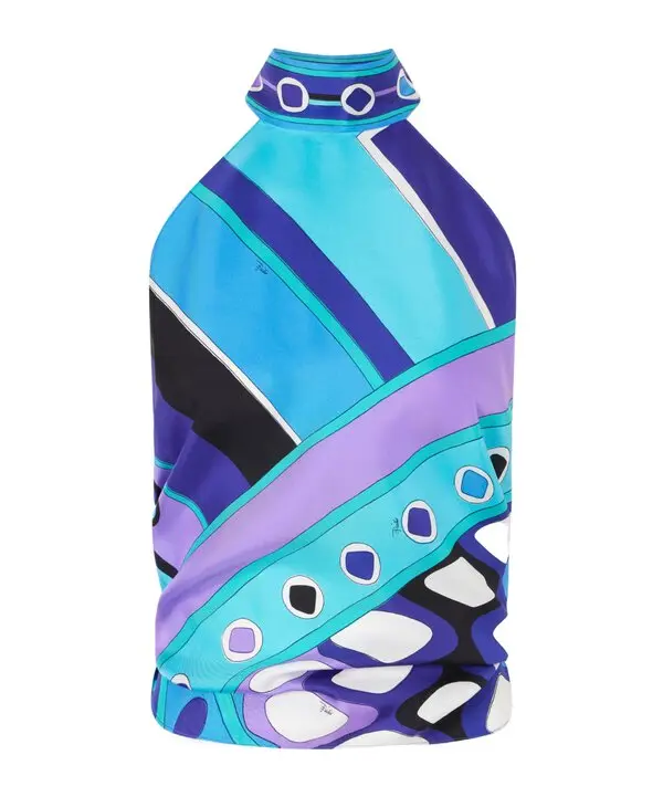 Emilio Pucci Bluepurple Geometric Vest