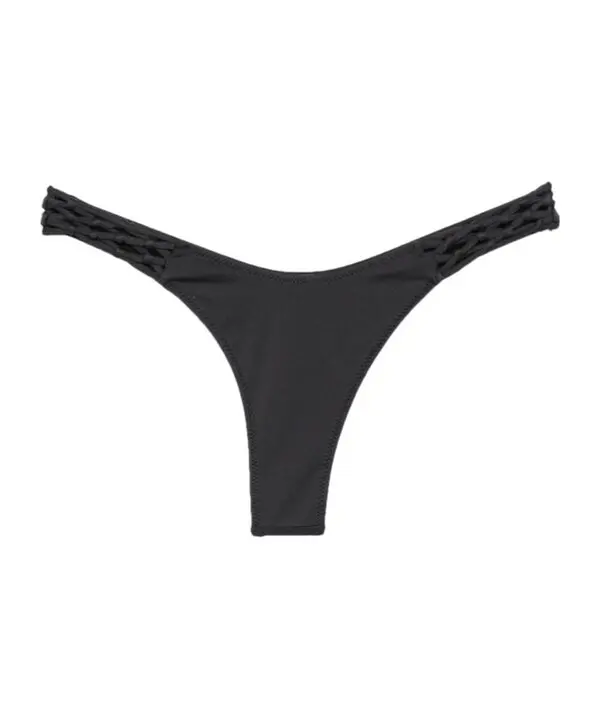 Frankies Bikinis Smooth-finish Swim Trunks - Black