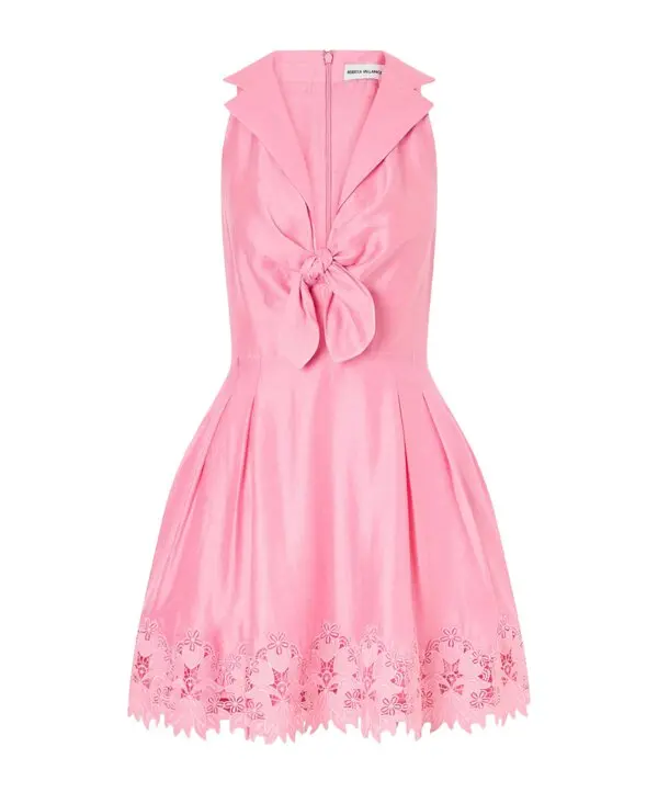 Rebecca Vallance Anglaise-trimmed Poplin Mini Dress - No